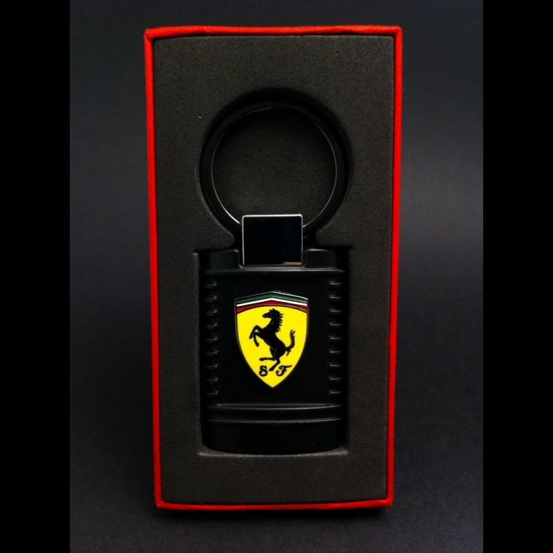 Ferrari crest keyring black
