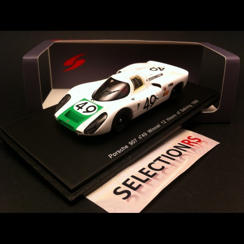 Porsche 907 Winner Sebring 1968 n° 49 1/43 Spark S4161
