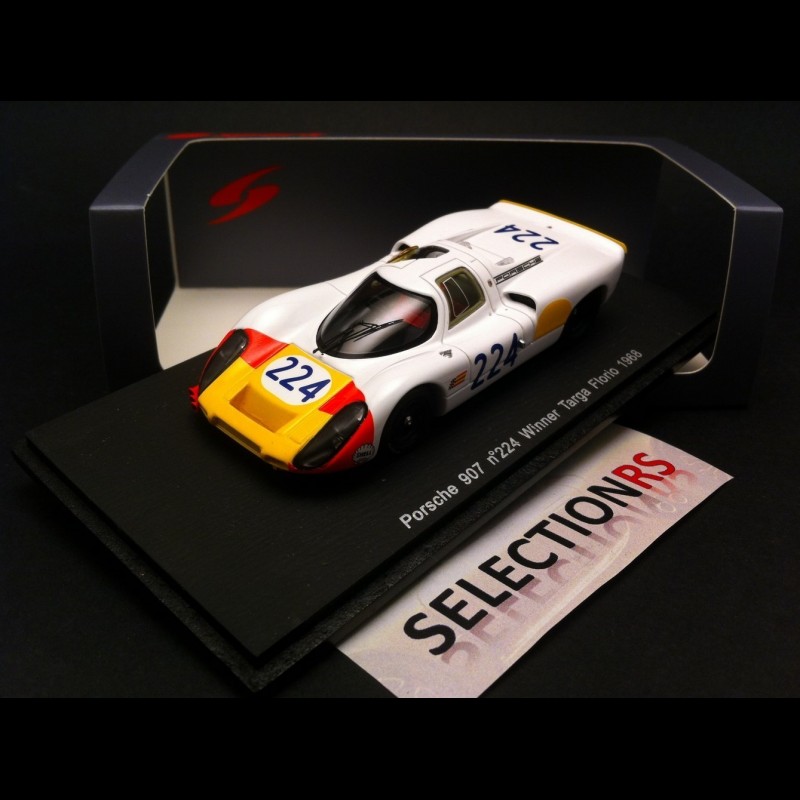 Porsche 907 Winner Targa Florio 1968 n° 224 1/43 Spark S4160