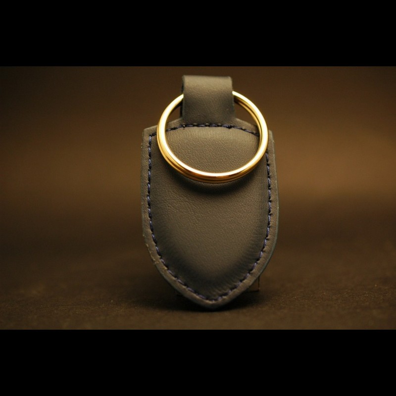 Porsche crest keyring blue