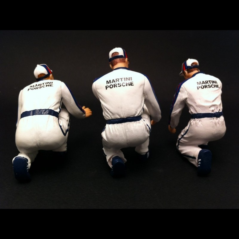 Set Pit Crew Figurines " Team Martini Racing ﻿" 1/18 TrueScale TSM10AC05