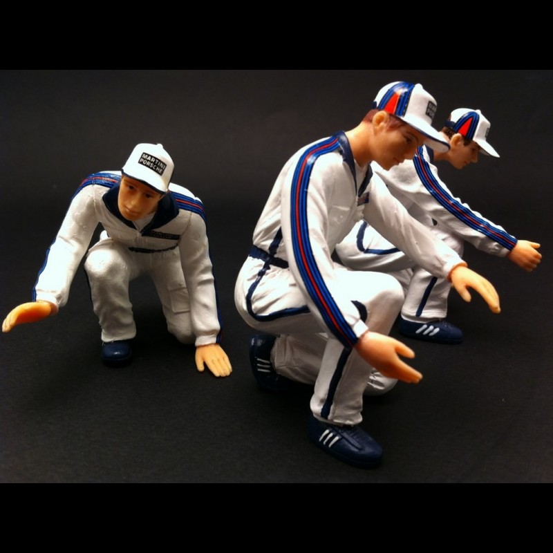 Set Pit Crew Figurines " Team Martini Racing ﻿" 1/18 TrueScale TSM10AC05