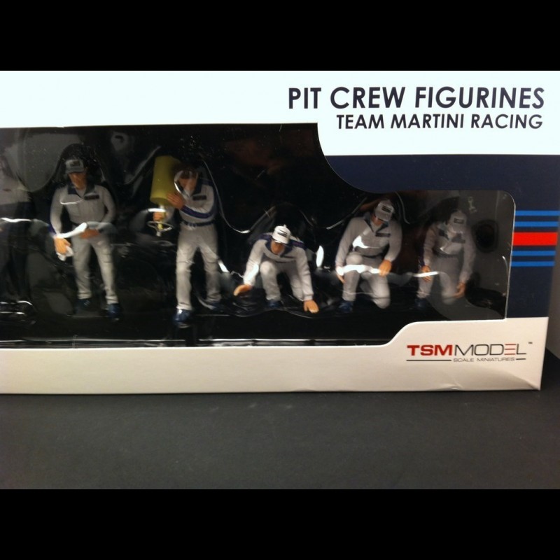 Set Pit Crew Figurines " Team Martini Racing ﻿" 1/18 TrueScale TSM10AC05
