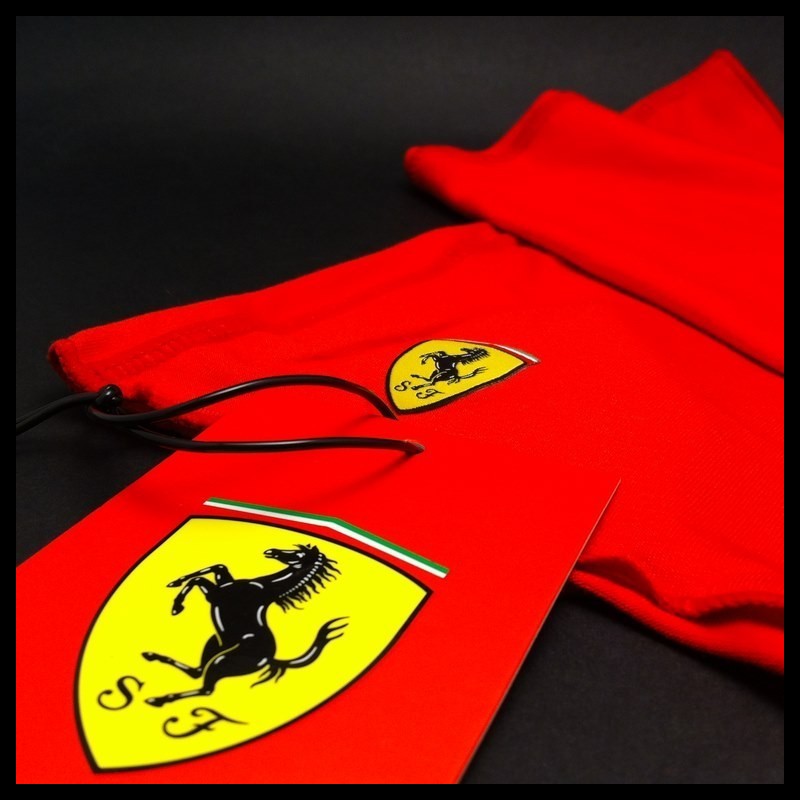 Scarf neck & head Ferrari red