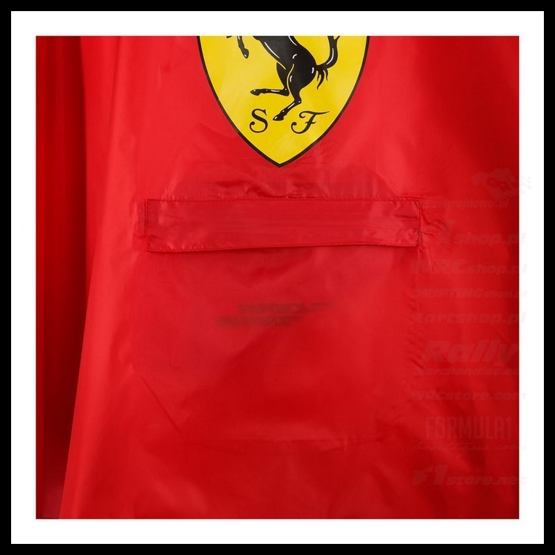 Poncho Ferrari rouge