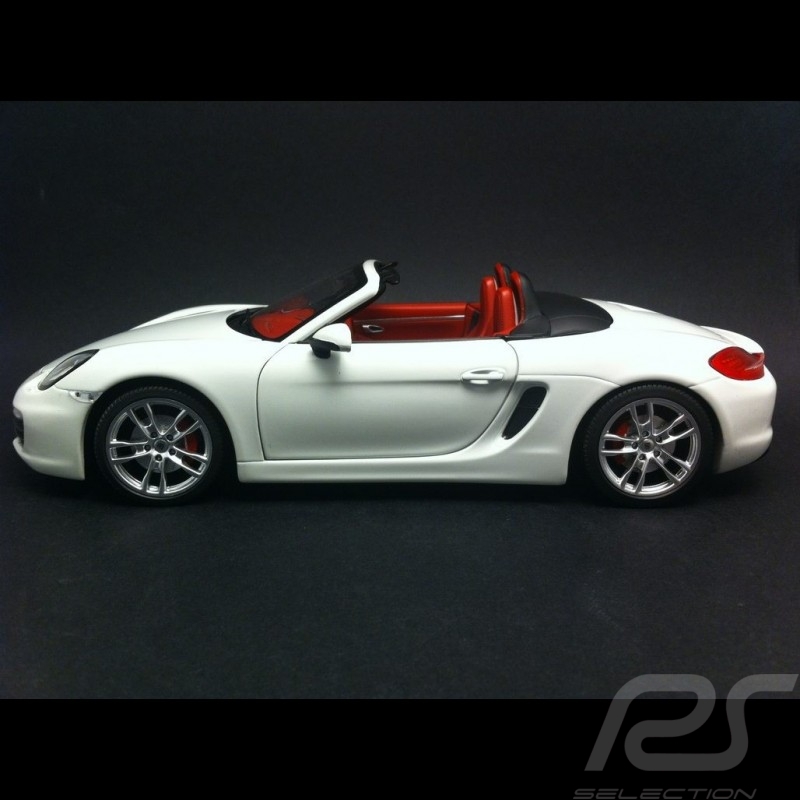 Porsche Boxster S 981 2012 white 1/18 Minichamps 113062031 - Selection RS