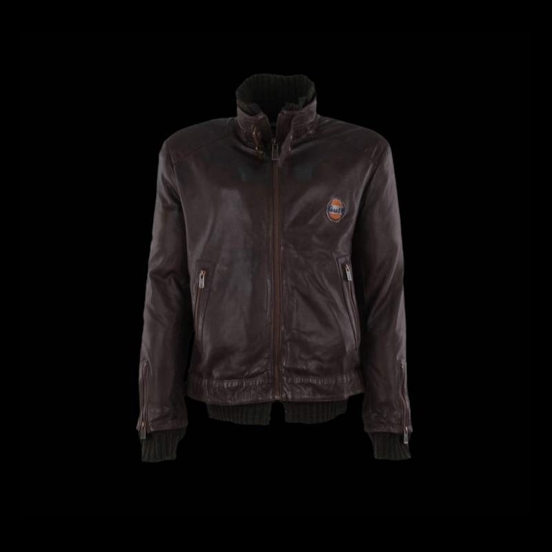 Gulf leather jacket brown - Men