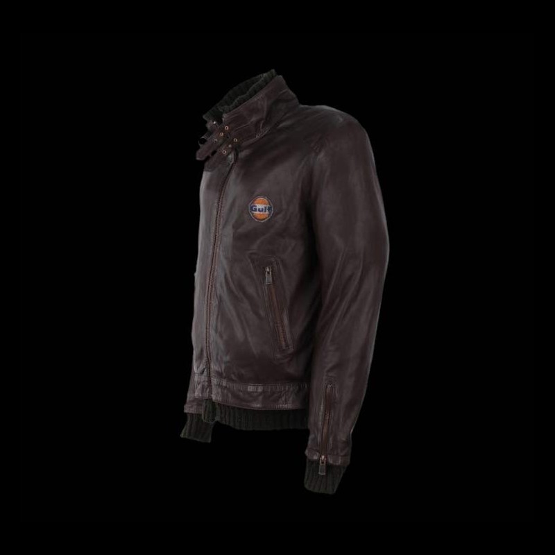 Gulf leather jacket brown - Men