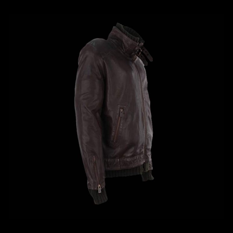 Gulf leather jacket brown - Men