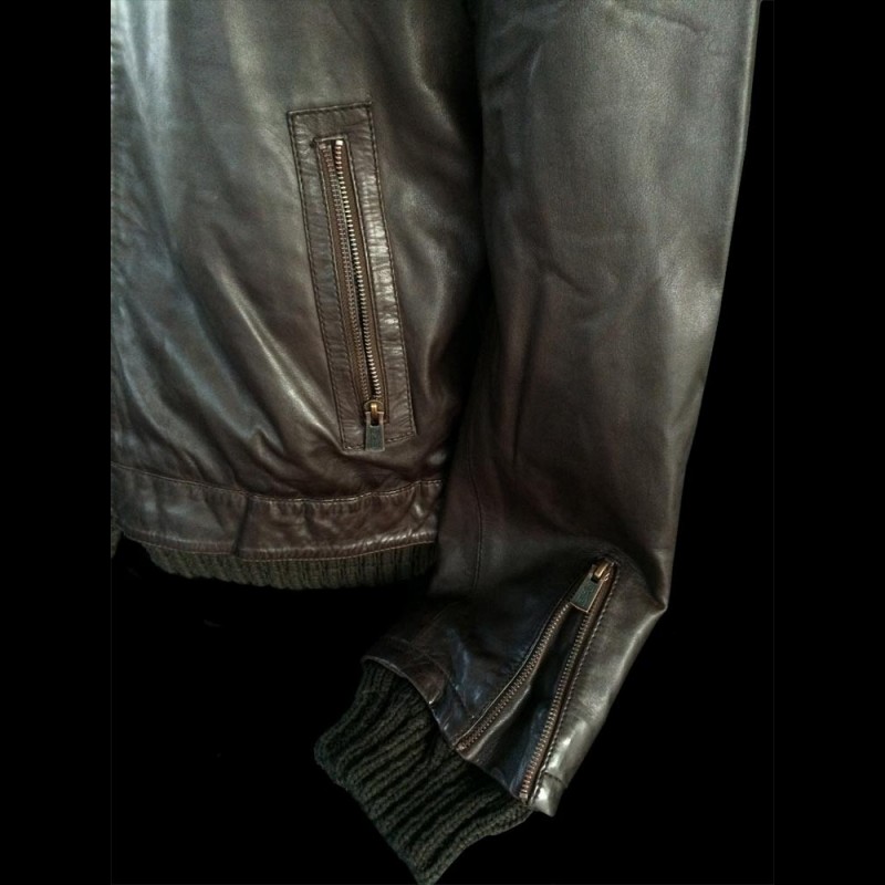 Gulf leather jacket brown - Men