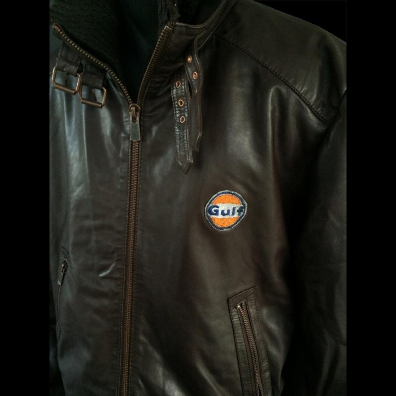 Gulf leather jacket brown - Men