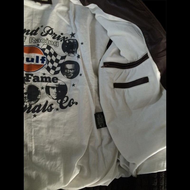 Gulf leather jacket brown - Men