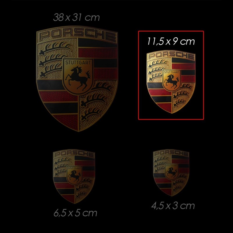 Porsche Crest sticker 11,5 x 9 cm