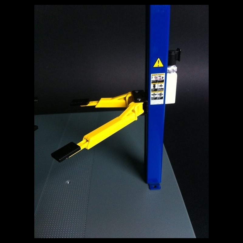 Two-post lift blue 1/18