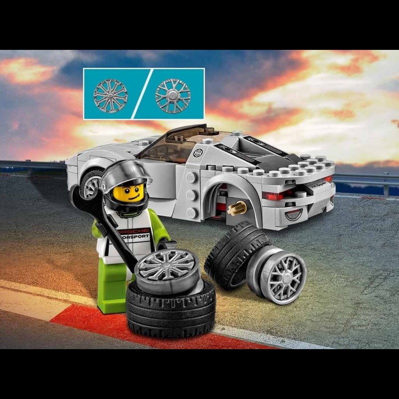 Lego Porsche 918 Spyder gris Lego 75910