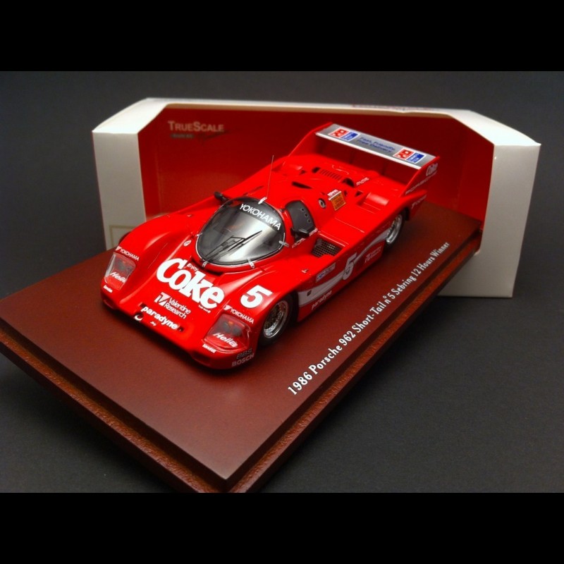 Porsche 962 K Sebring 1986 n° 5 Coca-Cola 1/43 TrueScale TSM09431