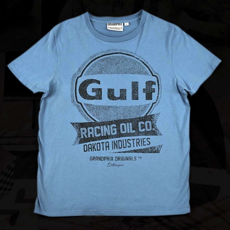 T-shirt Gulf Oil Racing Bleu - homme