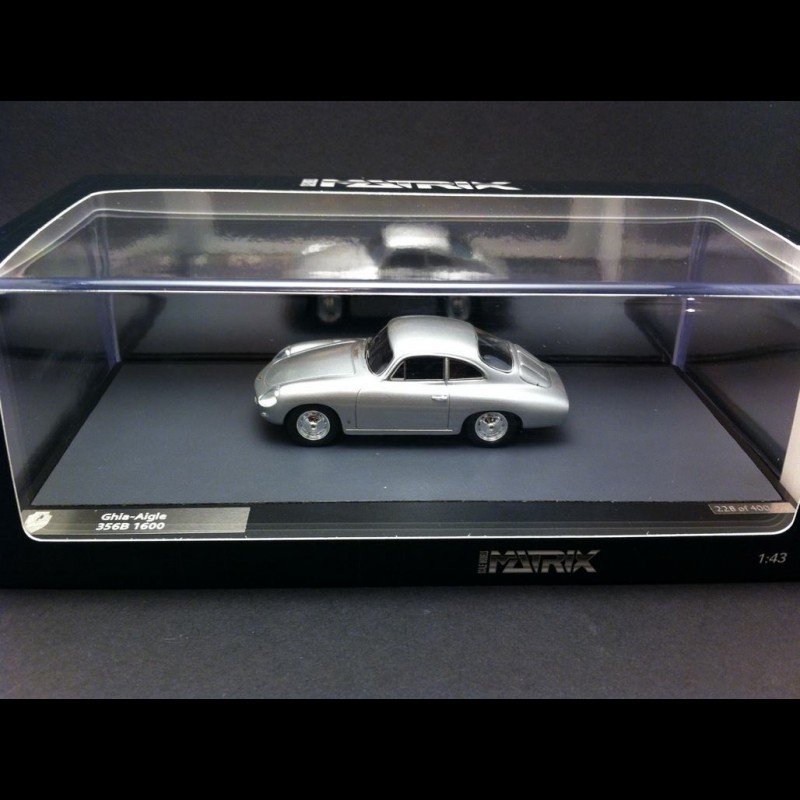 Porsche 356 B 1600 Reutter Ghia Aigle 1961 silver 1/43 Matrix MX41607011
