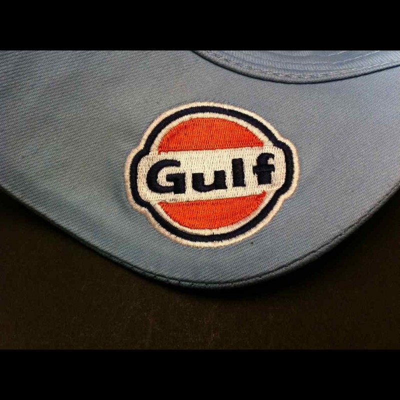Gulf vintage Cap blau logo Visier