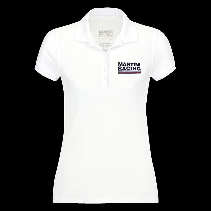 Polo Martini Racing Sportline blanc pour femme