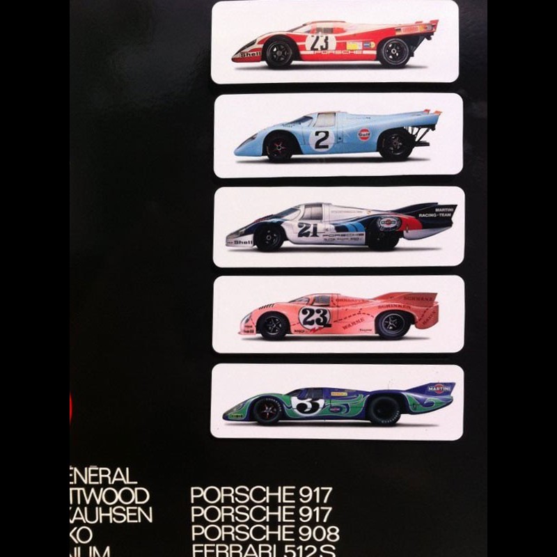 Magnetic board Porsche Le Mans 1970 + 5 magnets WAP0500190F