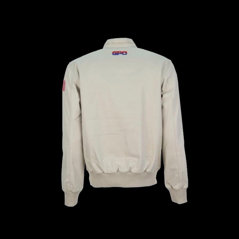 Jacket Gulf Steve Mc Queen Le Mans cotton beige - men