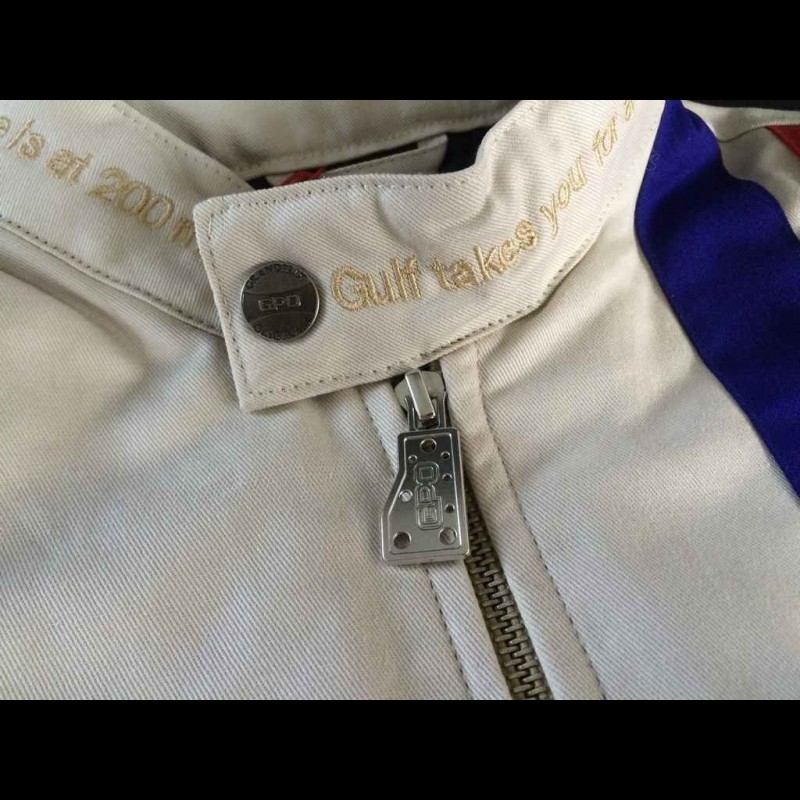 Veste Gulf Steve McQueen Le Mans coton beige - homme