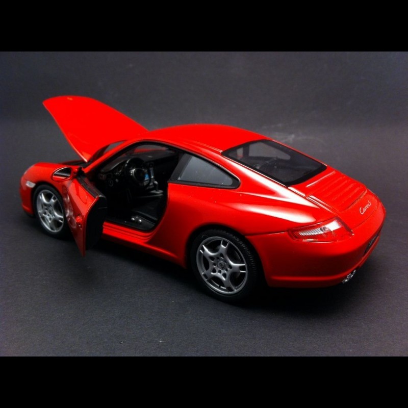 Porsche 997 Carrera S Coupe red 1/24 Welly 22477