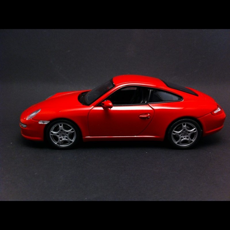 Porsche 997 Carrera S Coupe red 1/24 Welly 22477