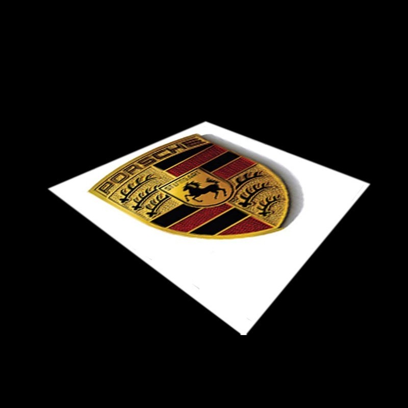 Set of 2﻿ Porsche Crest sticker 6.5 x 5 cm