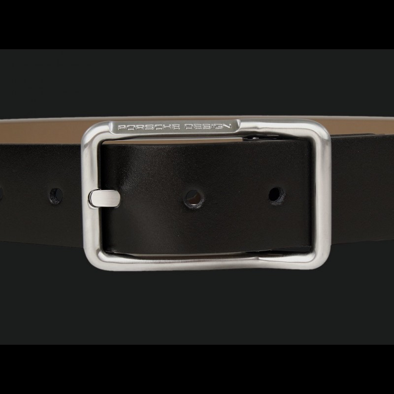 Porsche Design belt Michigan 35 leather black - men