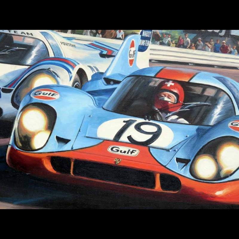 Porsche 917 le Mans 1971 dessin original de Benjamin Freudenthal