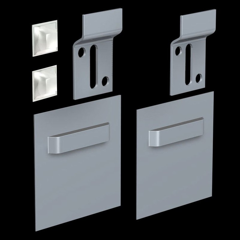 Mounting kit for decorative plates Dibond