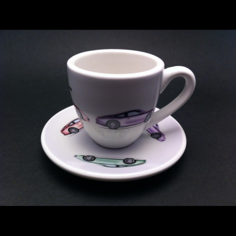Set of 2 expresso cups " 50 years Porsche 911