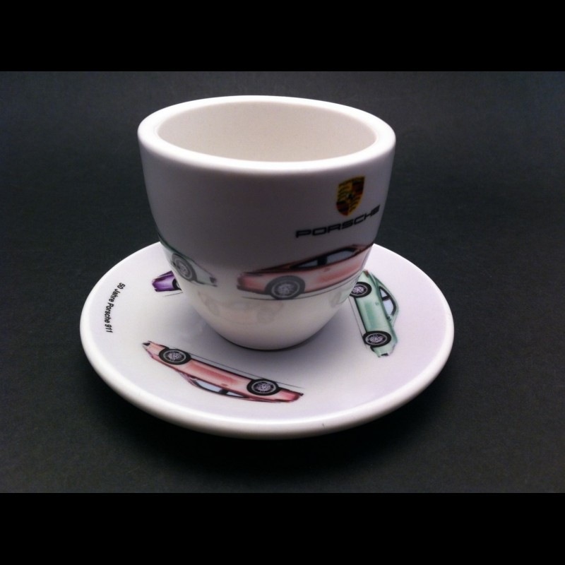 Set of 2 expresso cups " 50 years Porsche 911