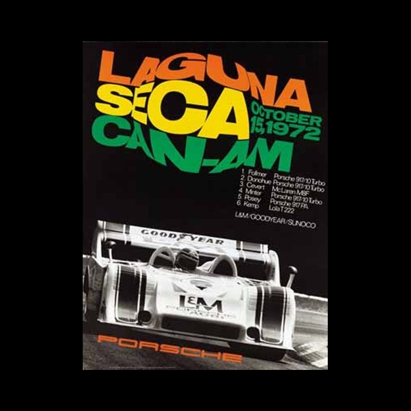 Porsche Poster 917 Laguna Seca Can-Am 1972 - 115