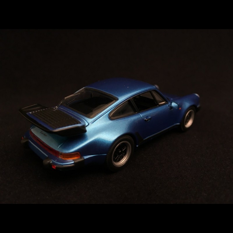 Porsche 911 type 930 Turbo 3.3 Minerva blue 1/43 Minichamps CA04316036