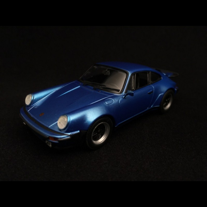 Porsche 911 type 930 Turbo 3.0 Minerva blue 1/43 Minichamps CA04316030
