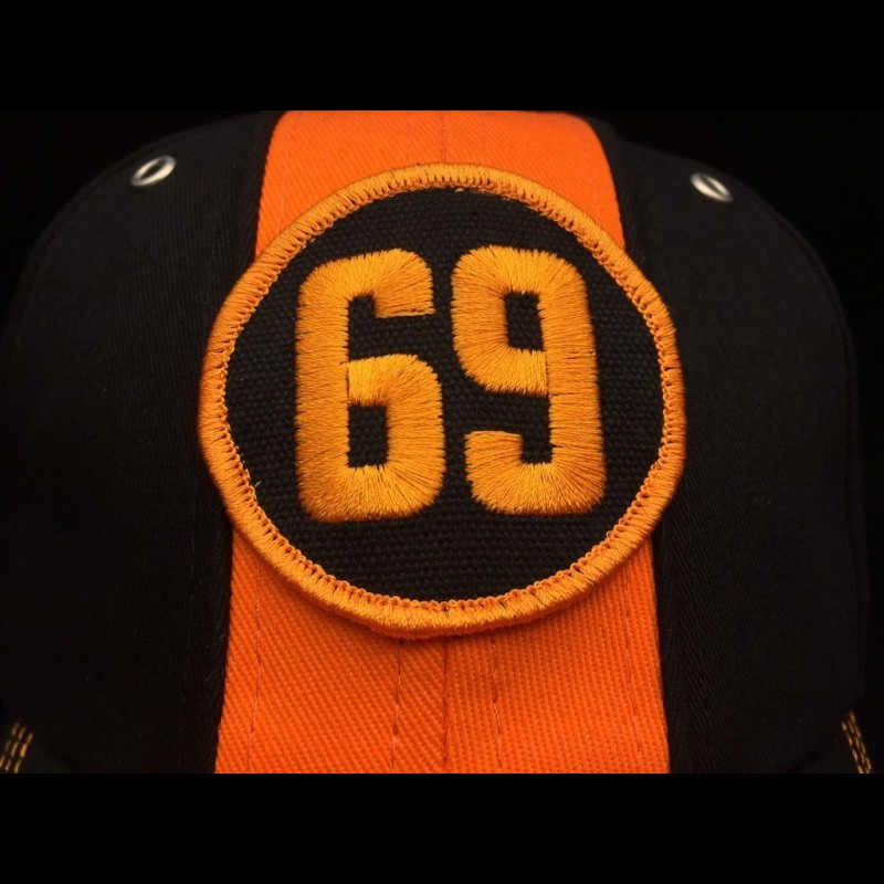 Gulf Cap Vintage 69 Lucky Number black / orange