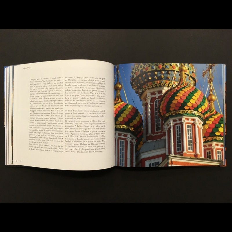 Livre " Autour du monde en Porsche entre père et fils " Philippe Delaporte