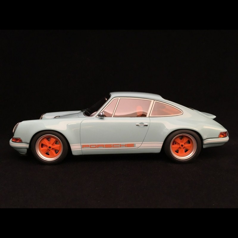 Porsche 911 Singer type 964 2014 Gulf blue 1/18 Cult Scale CULT040