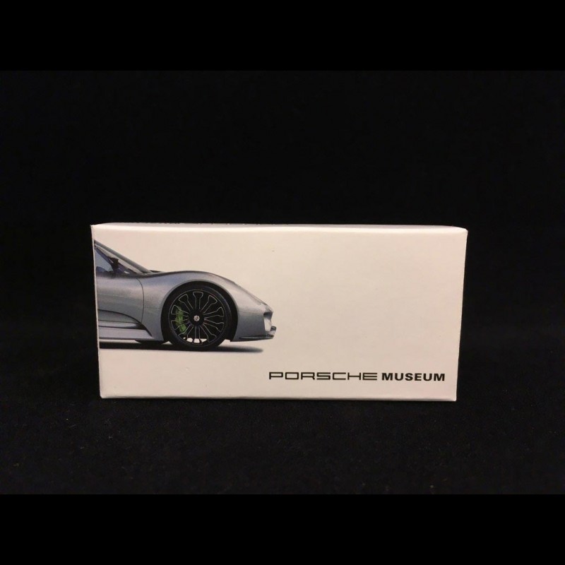 Porsche brake disc keyring acid green