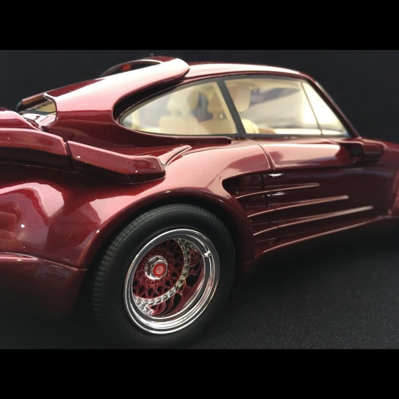 Porsche 911 Turbo Gemballa Avalanche 1986 arena rot metallic 1/18 BOS ...