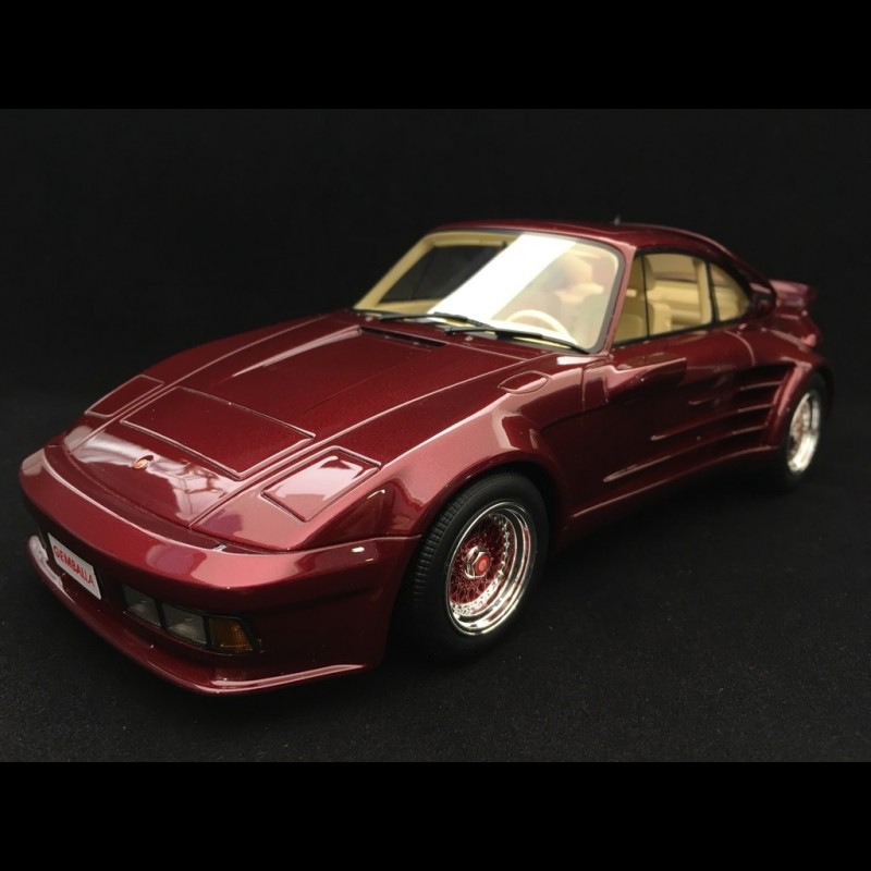 Porsche 911 Turbo Gemballa Avalanche 1986 arena rot metallic 1/18 BOS ...