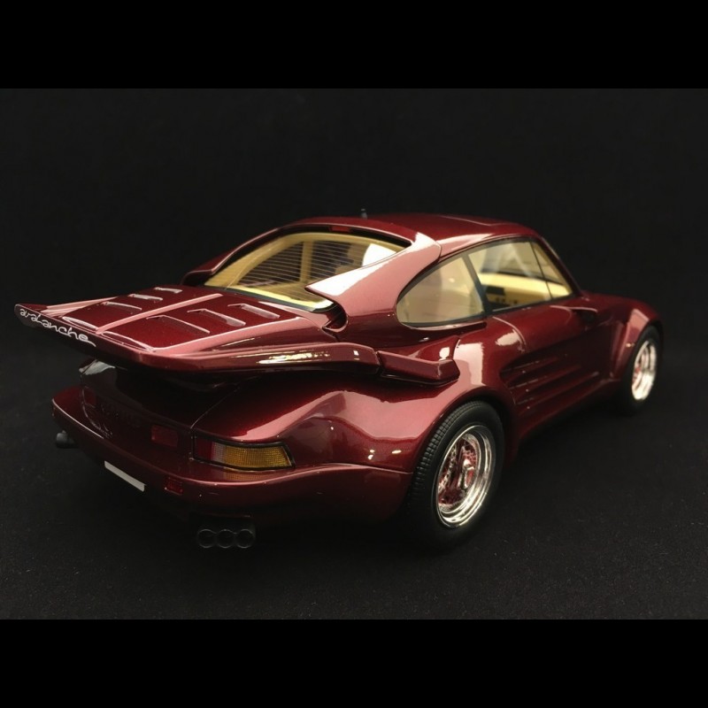 Porsche 911 Turbo Gemballa Avalanche 1986 arena rot metallic 1/18 BOS ...