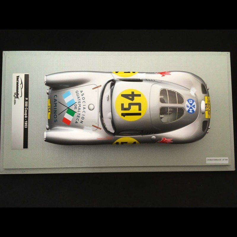 Porsche 550 Coupé Carrera Panamericana 1953 n° 154 1/18 Tecnomodel TM18-32B