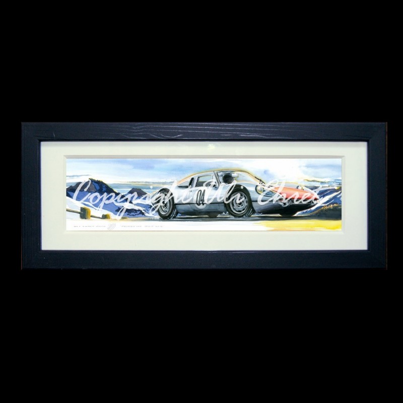 Porsche 904 GTS top of mountain wood frame black Limited edition Uli ...