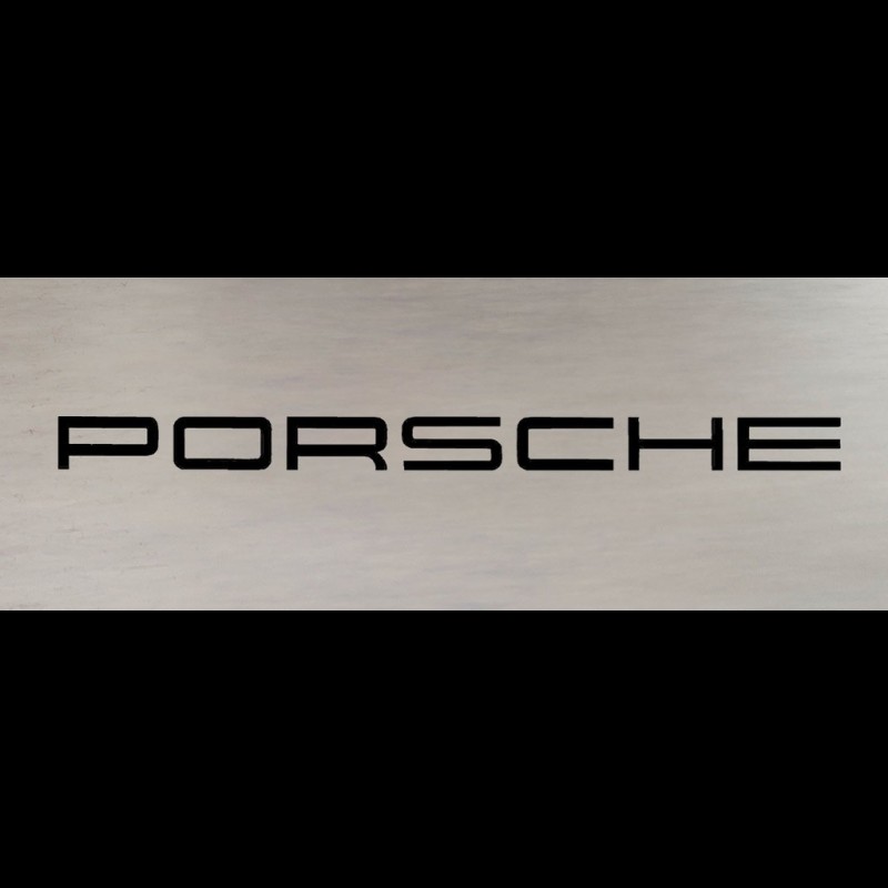 Porsche letters sticker transfer black 24.6 x 1.8 cm