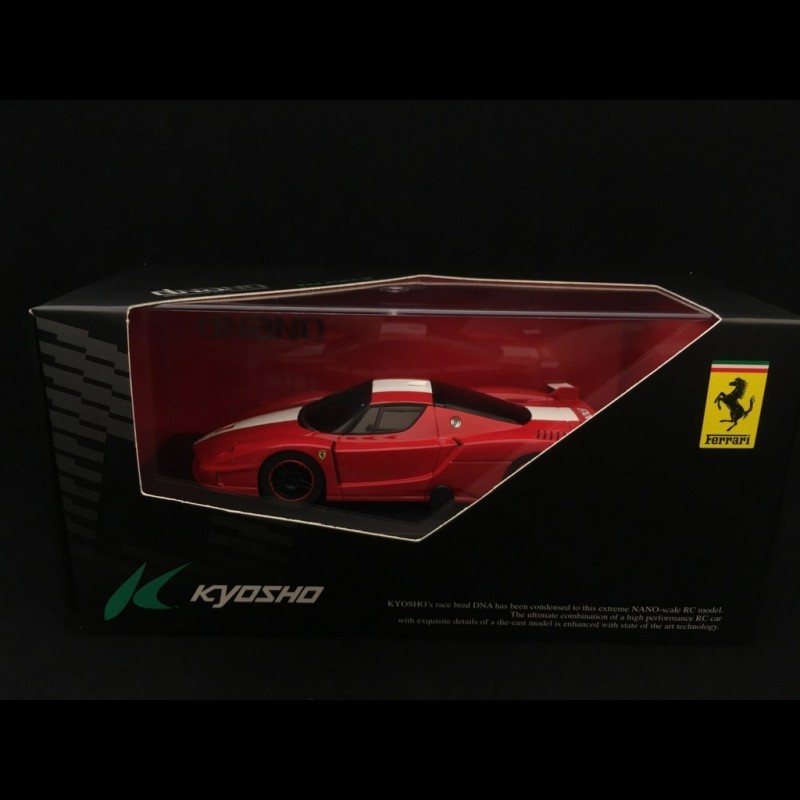 Ferrari FXX rouge bande blanche 1/43 Kyosho DNX506R