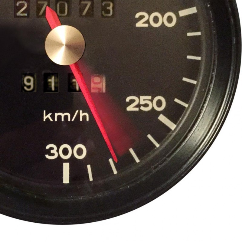 T-shirt Porsche 911 speedometer 300 km/h white - men